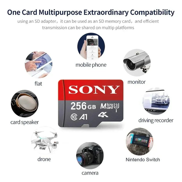 SONY Ultra 1TB Micro SD/TF Flash Memory Card 128GB 256GB 1TB 512GB Mic ...